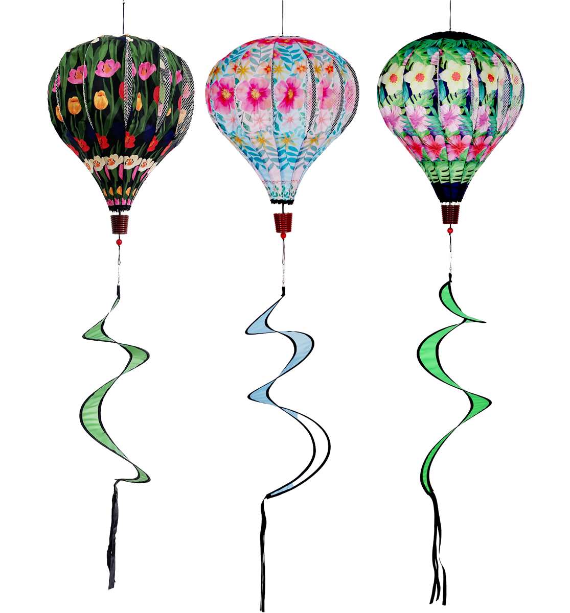 Hot Air Floral Balloon Spinner